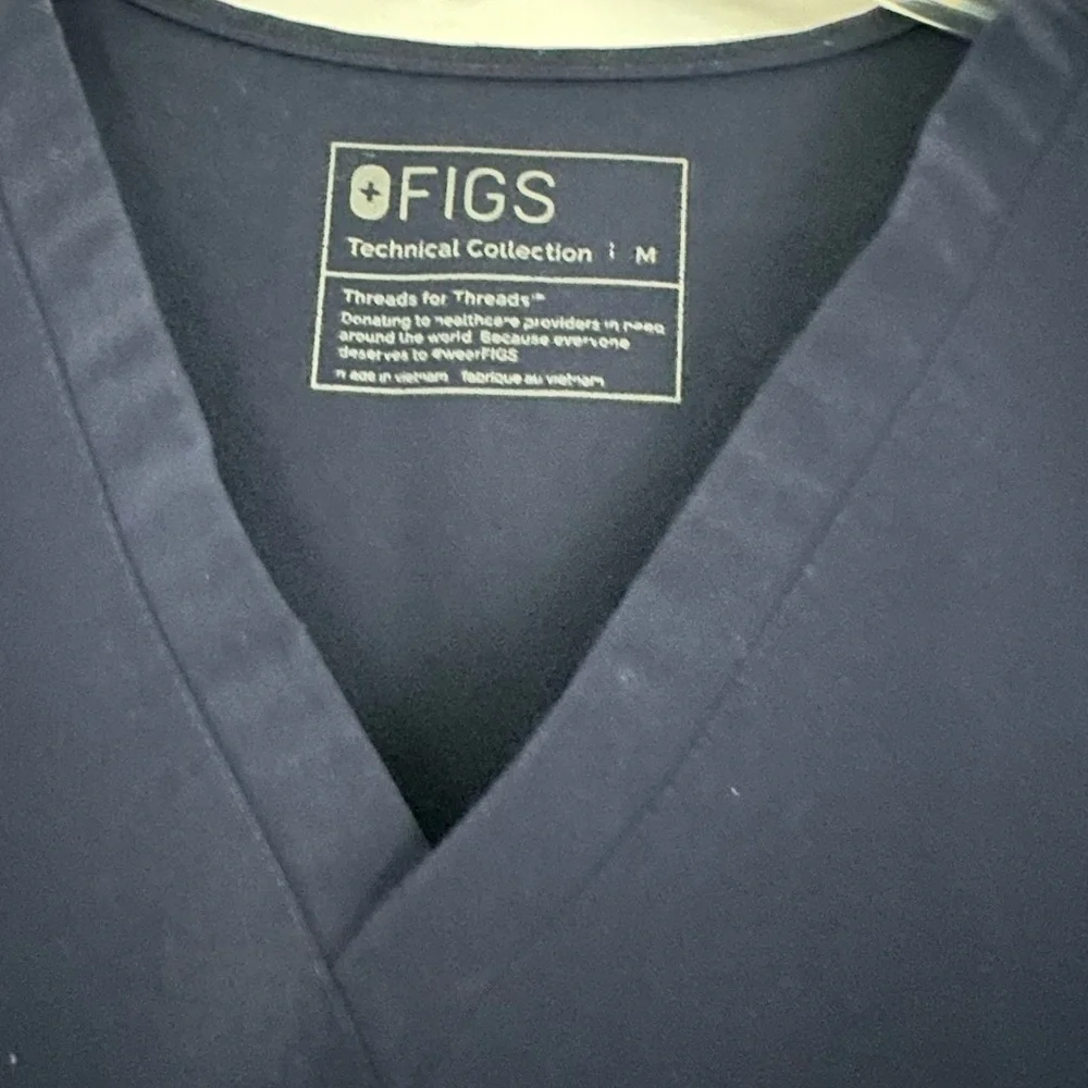 Figs | Tops | Figs Technical Collection Dark Blue Scrub Top | Poshmark